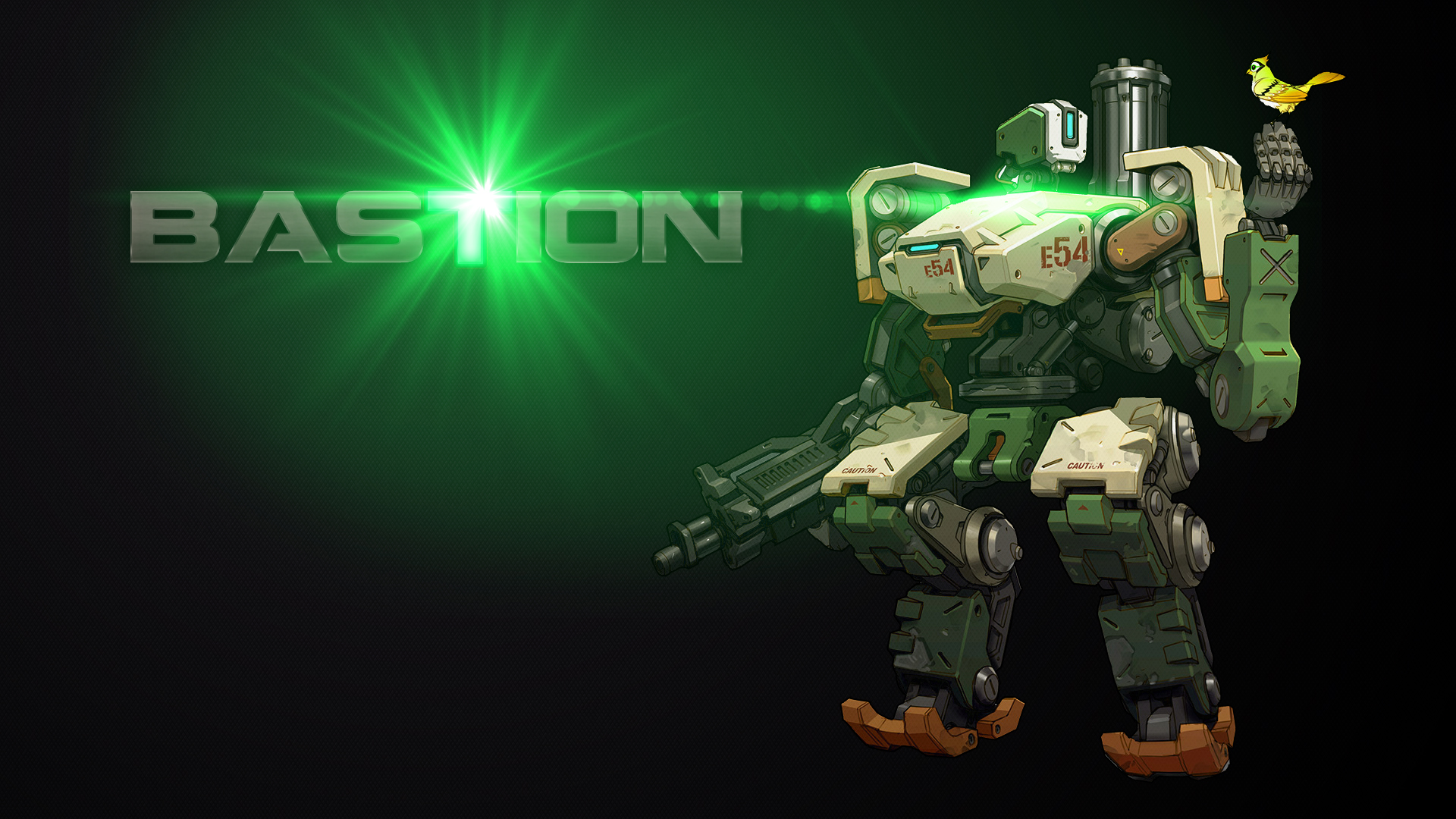 overwatch bastion wallpaper,mecha,robot,green,action figure,fictional ...