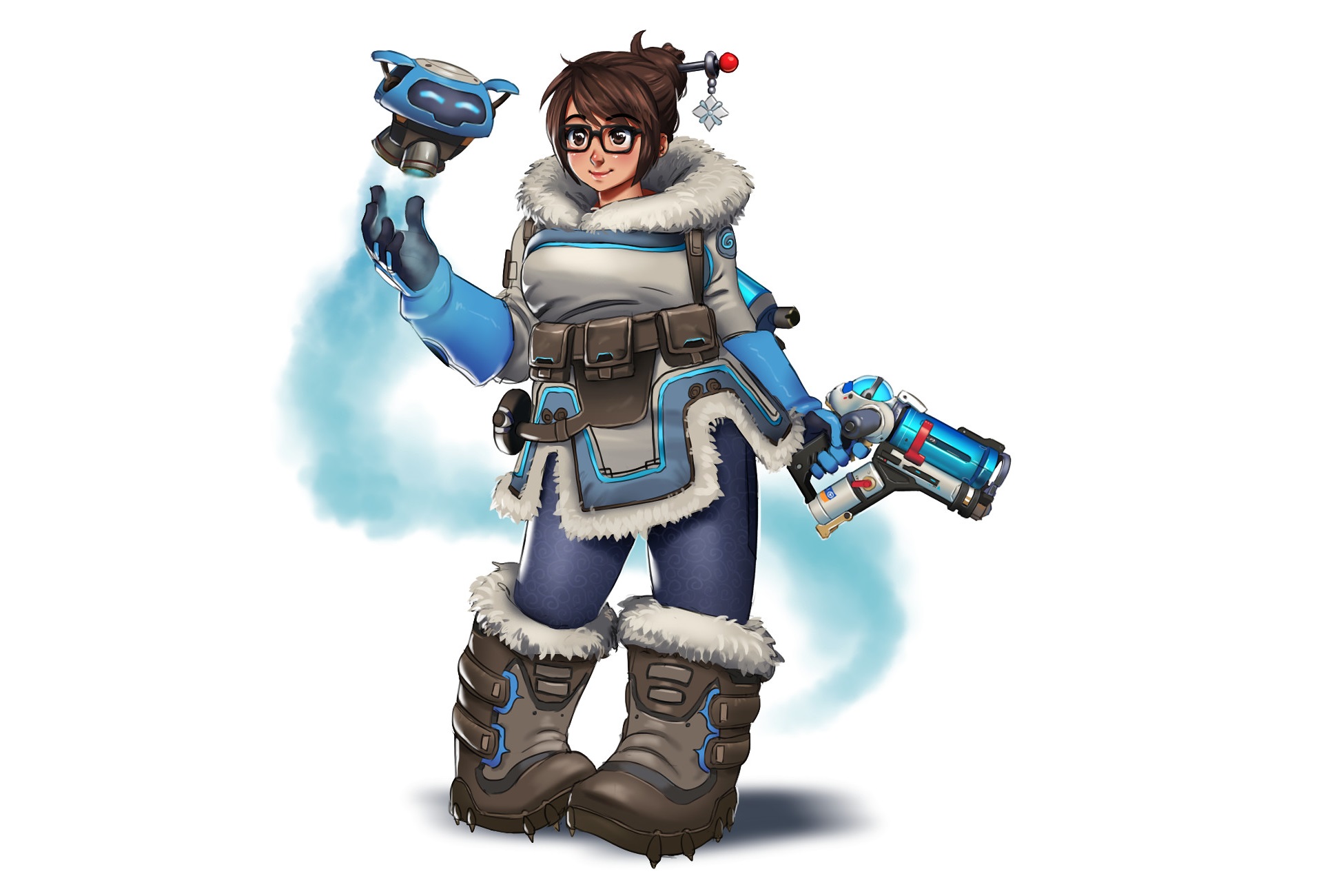 overwatch mei wallpaper,action figure,fictional character,animation ...