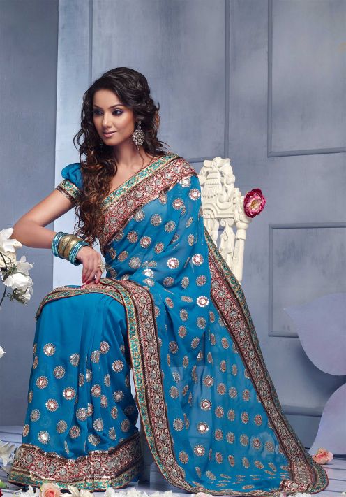 beautiful saree wallpaper,blue,clothing,sari,aqua,turquoise (#464823 ...