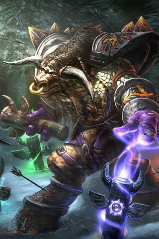 World Of Warcraft Tauren Shaman- WallpaperUse