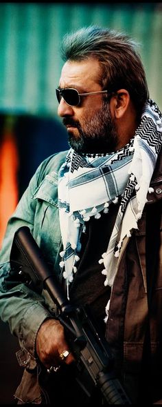 sanjay dutt hd wallpaper khalnayak,facial hair,beard,eyewear,music ...