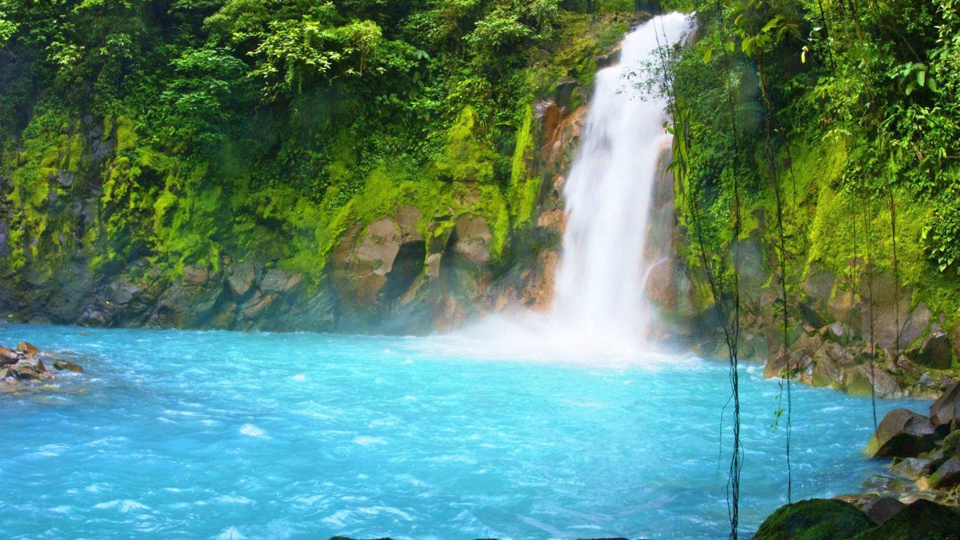 costa rica wallpaper,waterfall,water resources,body of water,natural ...