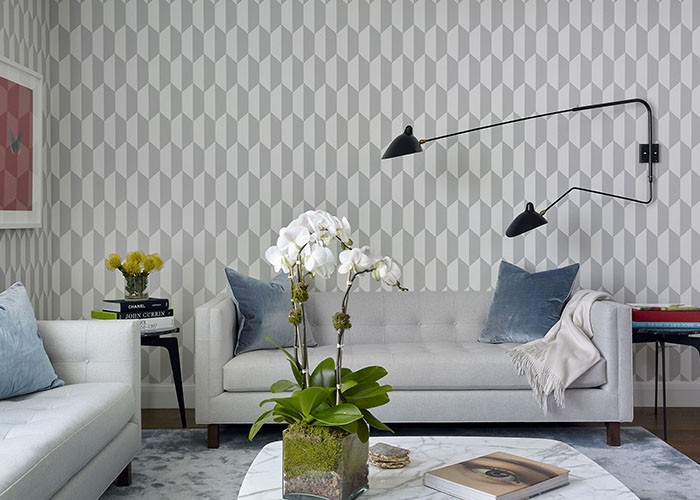 Wallpaper Designs White And Grey Modern Wallpaper Design- WallpaperUse
