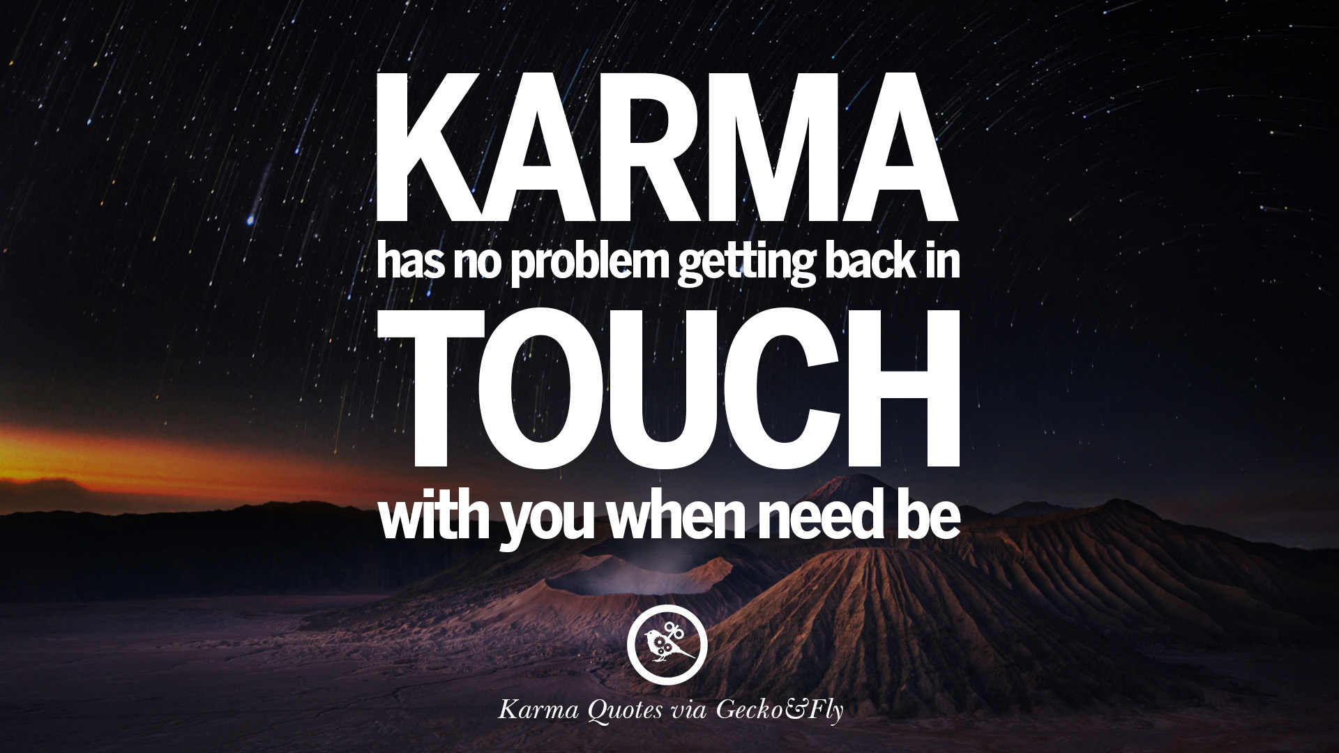 Karma Has No Problem Getting Back In Touch With You - Karma Is Back ...