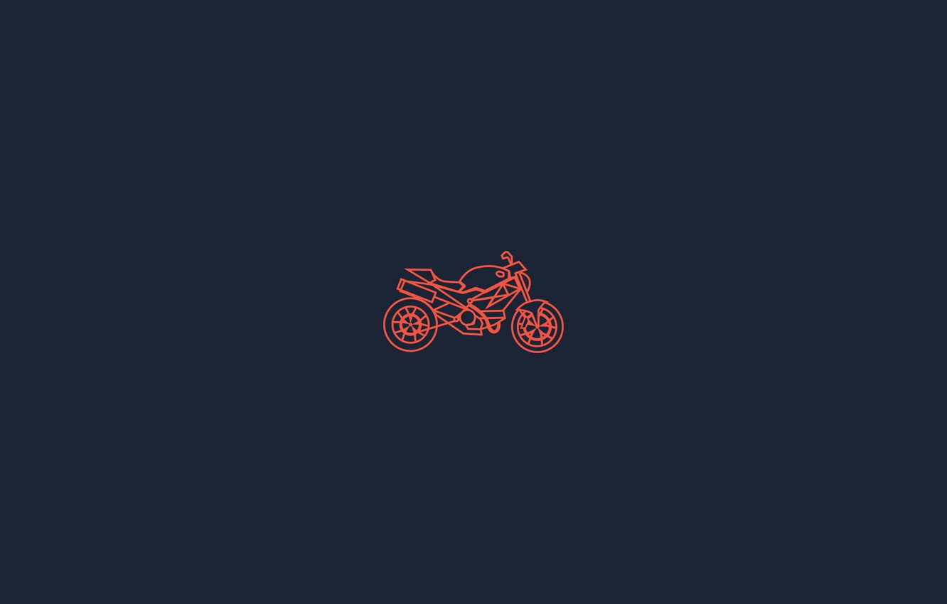 Photo Wallpaper Background, Moto, Minimalism, Motorcycle - Circle ...