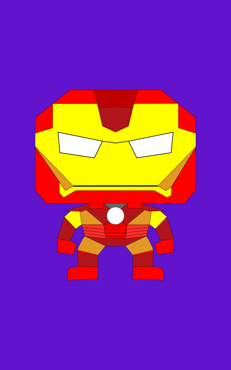 superhero wallpaper,fictional character,red,cartoon,iron man,superhero ...