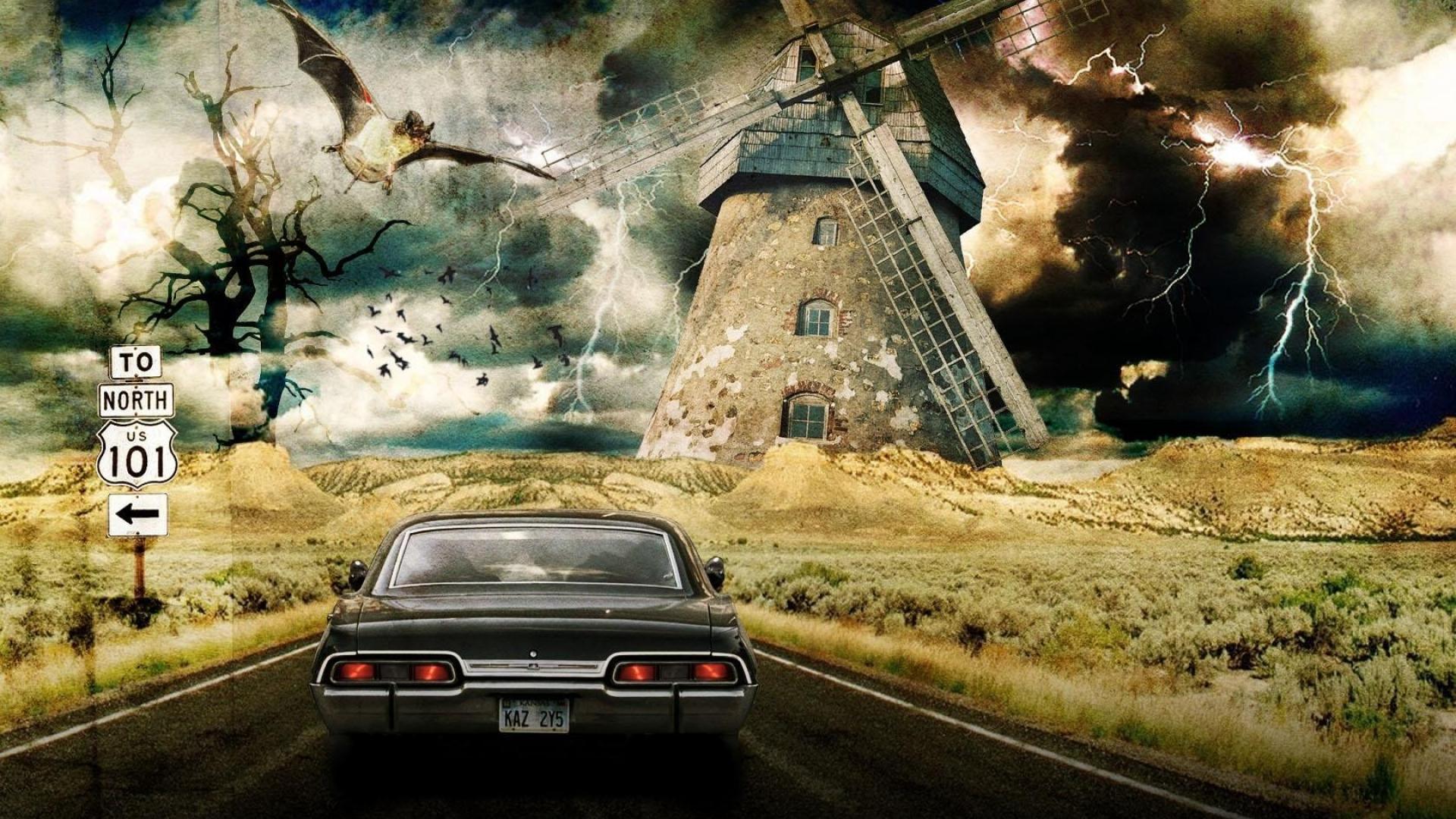 Fantasy Windmill- WallpaperUse