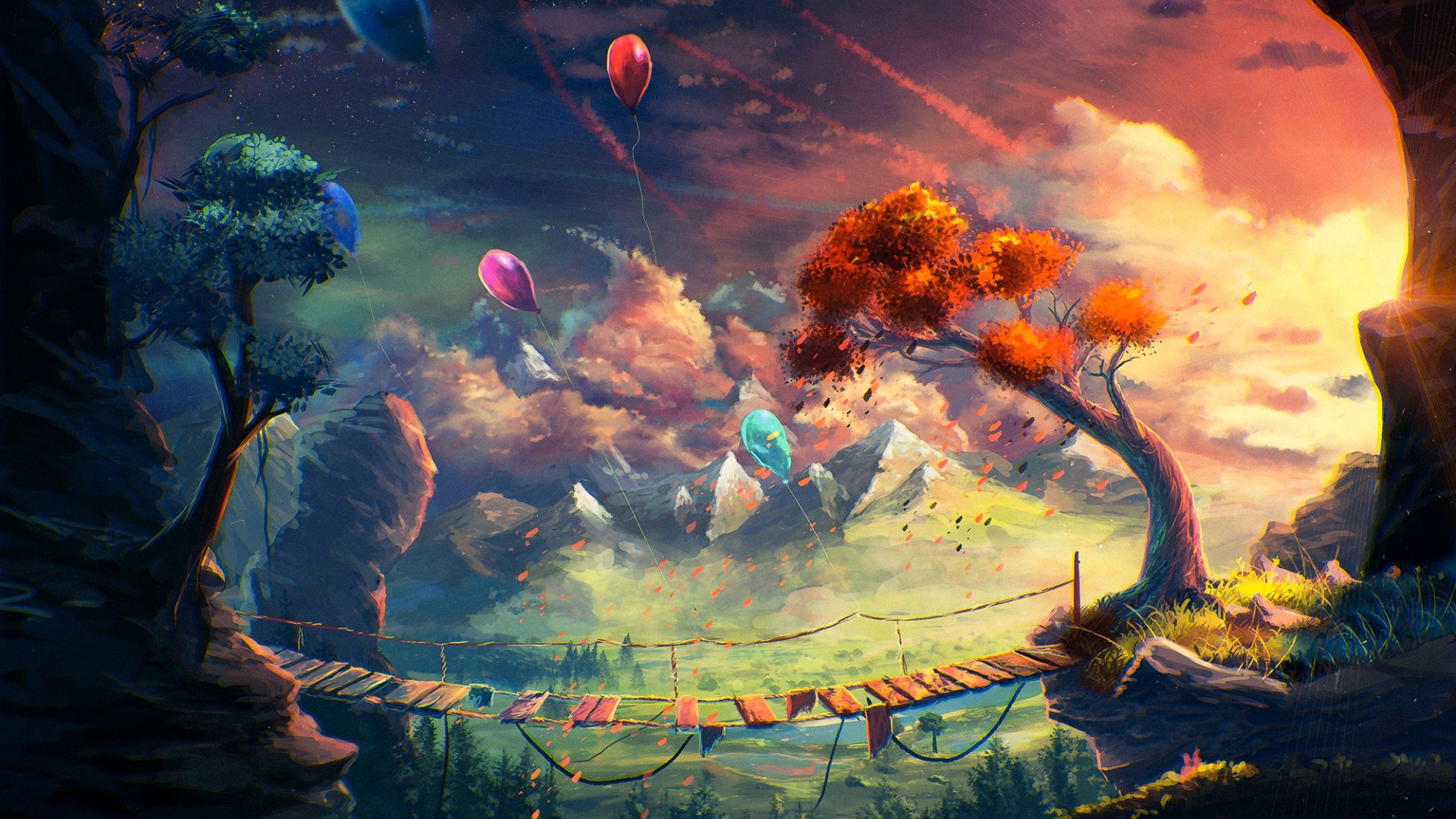 Landscape Beautiful Digital Art- WallpaperUse