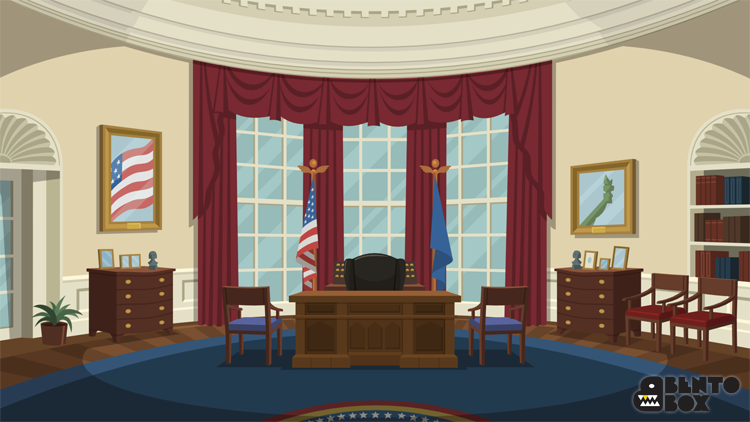 Oval Office - Background Oval Office Cartoon- WallpaperUse