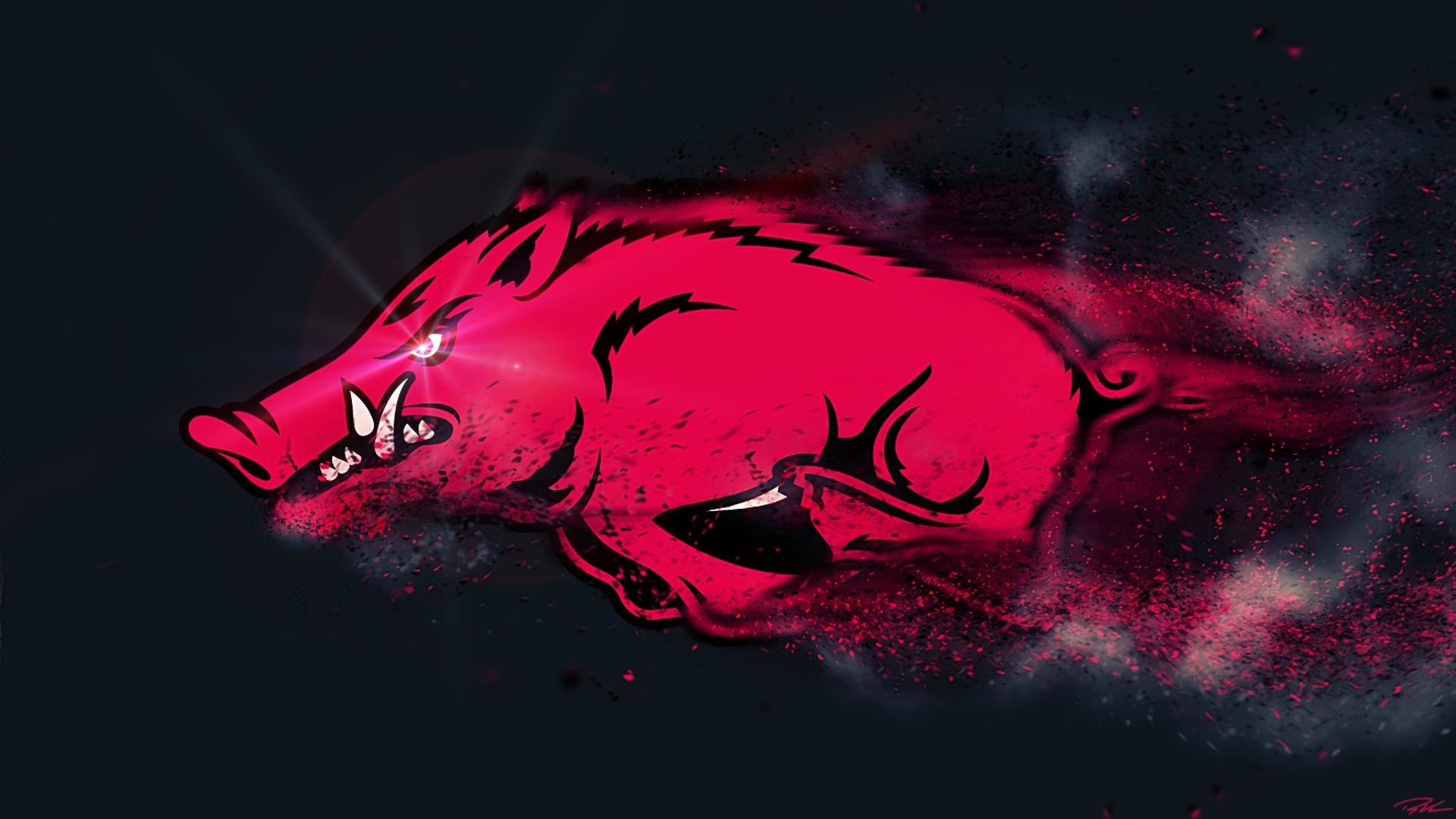 sfondo di arkansas razorbacks,rosso,rosa,illustrazione,font,suidi ...