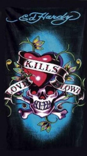 ed hardy wallpaper,t shirt,outerwear,sleeve,font,neck (#508204 ...