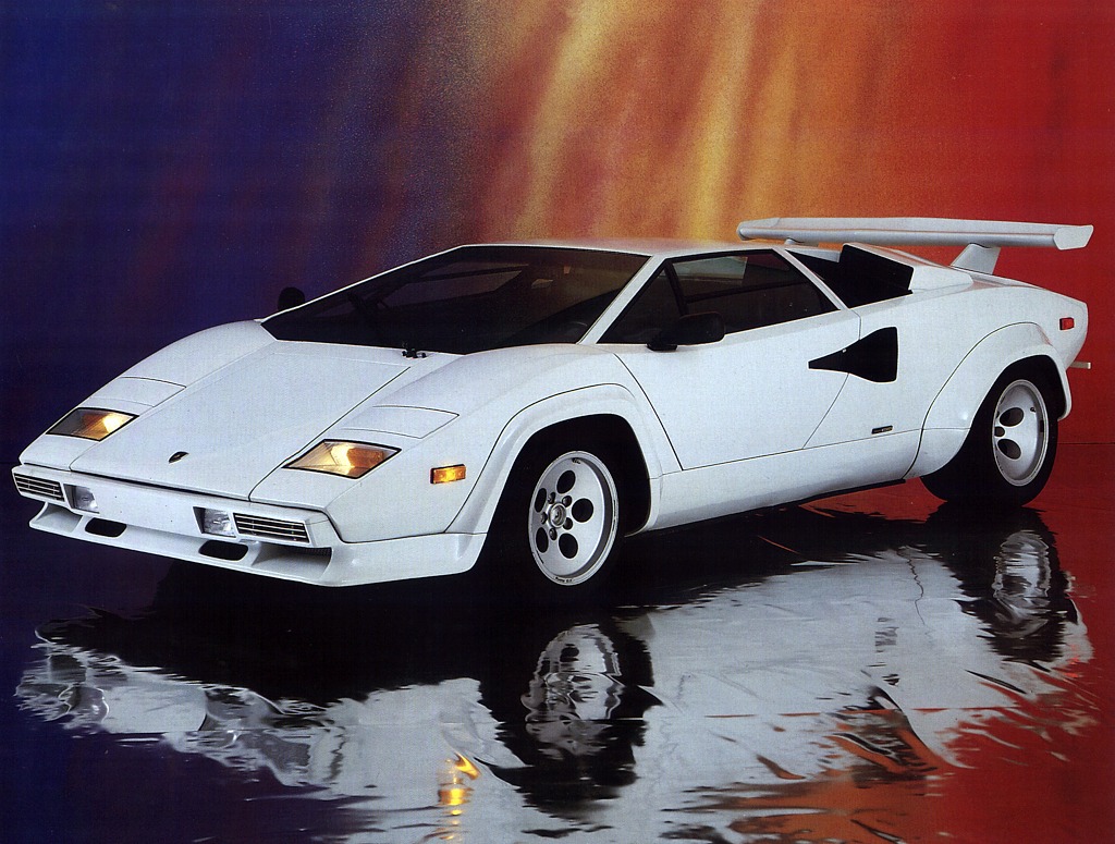Lamborghini Countach 80s Poster- WallpaperUse
