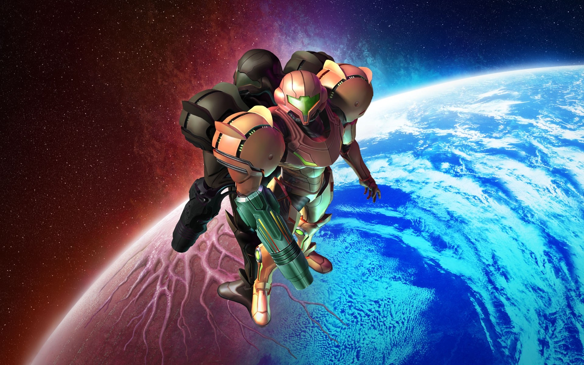 metroid prime wallpaper,fictional character,space,animation,earth ...