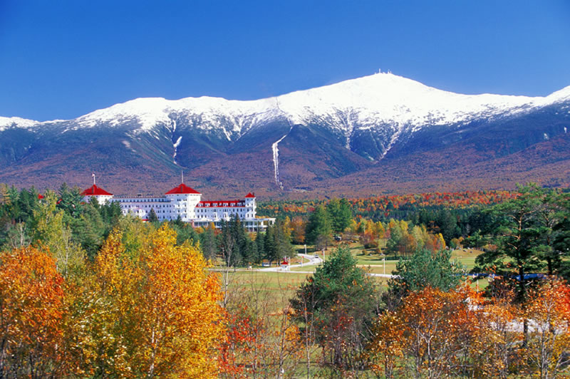 Washington Fall Foliage - Mount Washington Hotel- WallpaperUse