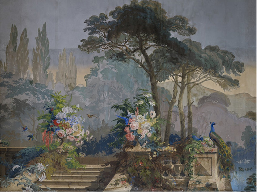 Wallpaper, Eldorado, By French Company Zuber, Depicting - Zuber ...