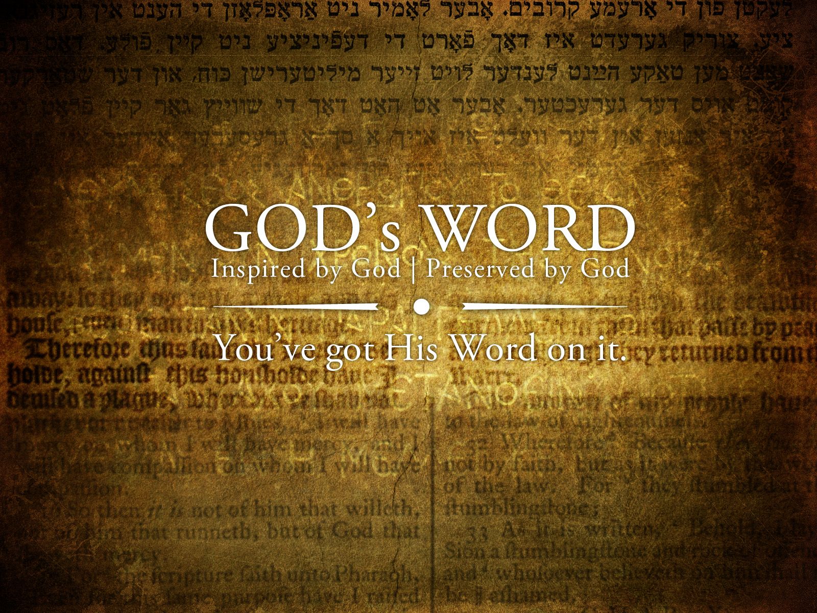 Gods Word Inspired By God- WallpaperUse