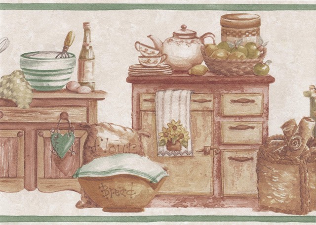 Kitchen Theme Wallpaper - Wallpaper Border- WallpaperUse