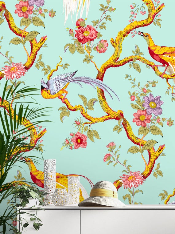 Chinoiserie Wallpaper Seamless- WallpaperUse