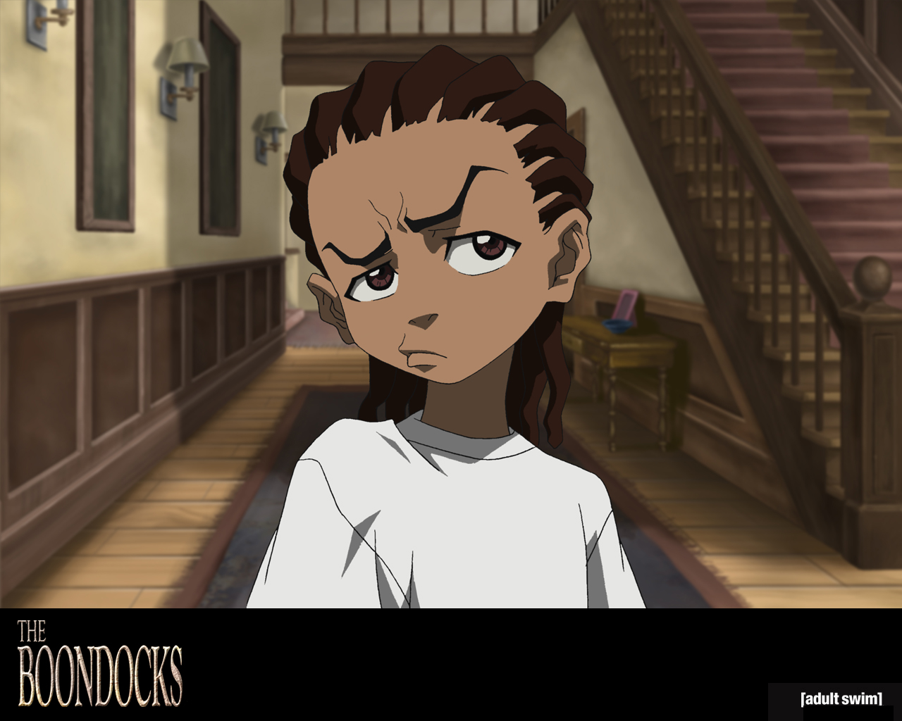 boondocks iphone wallpaper,cartoon,animated cartoon,animation,adventure ...