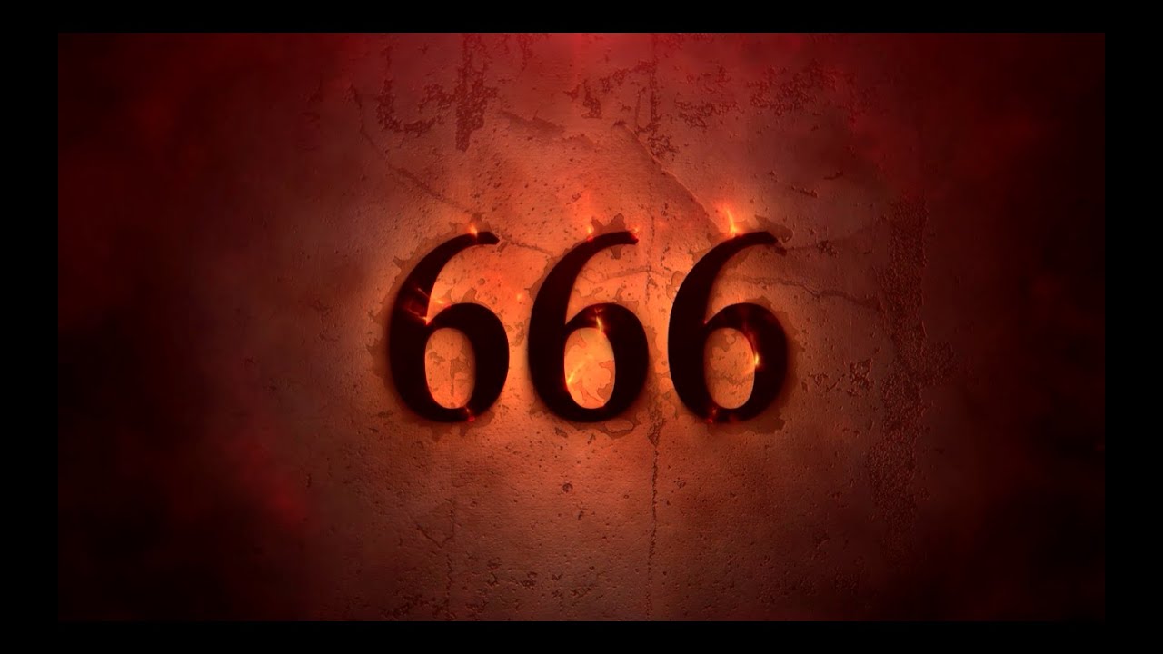 666 wallpaper,text,font,red,orange,amber (#529520) - WallpaperUse