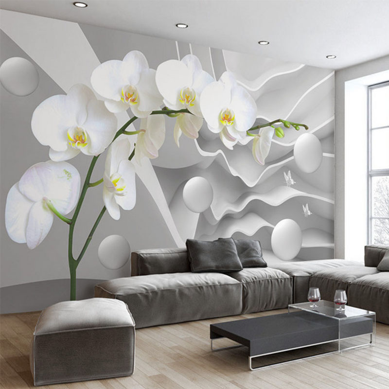 Large Print Wallpaper - Orchid Mural- WallpaperUse