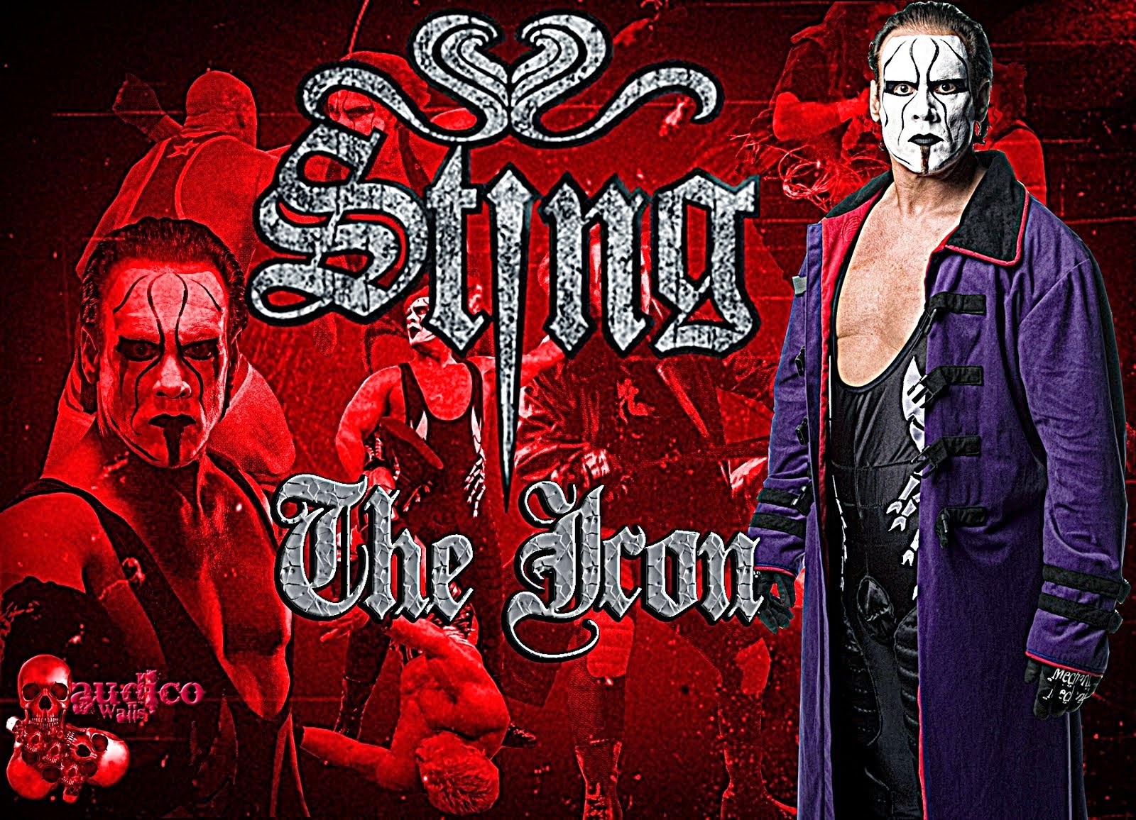 wwe sting wallpaper,red,font,album cover,album,graphics (#538997 ...