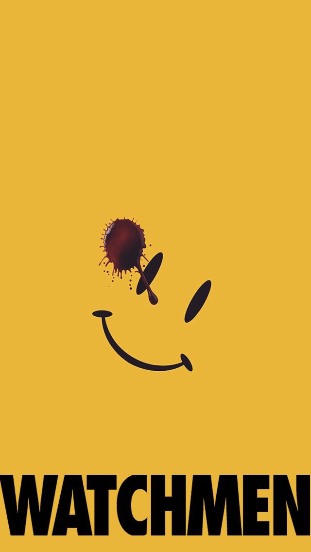 watchmen iphone wallpaper,yellow,text,font,logo,smile (#540595 ...