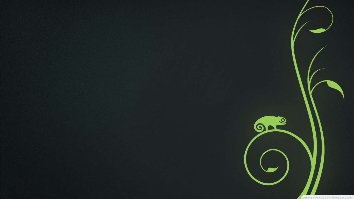 Green Linux Opensuse Suse Chameleon 1366768 67280 Hd - Darkness ...