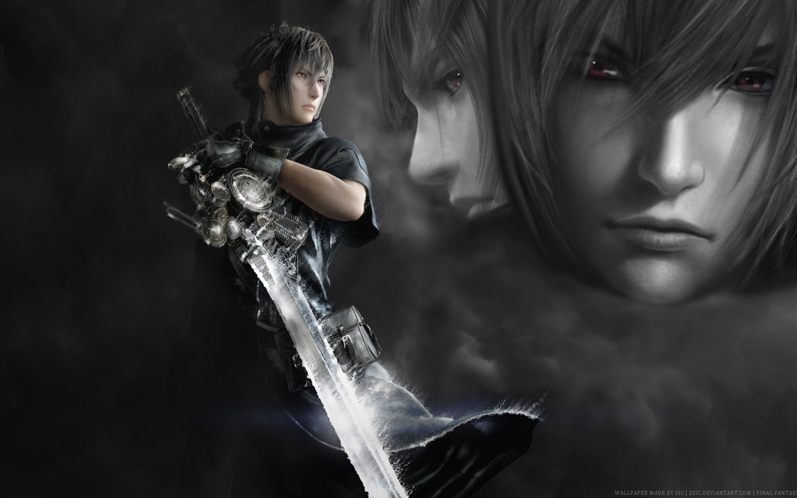 wallpapers final fantasy,cg artwork,photography,darkness,black hair ...