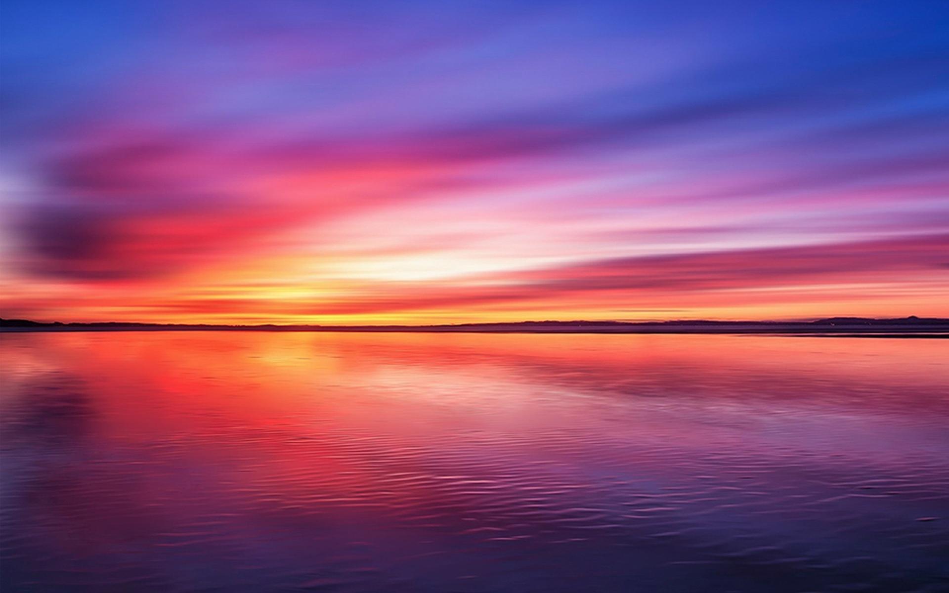 Amazing Pink Sunset At The Horizon - Por Do Sol Cor De Rosa- WallpaperUse