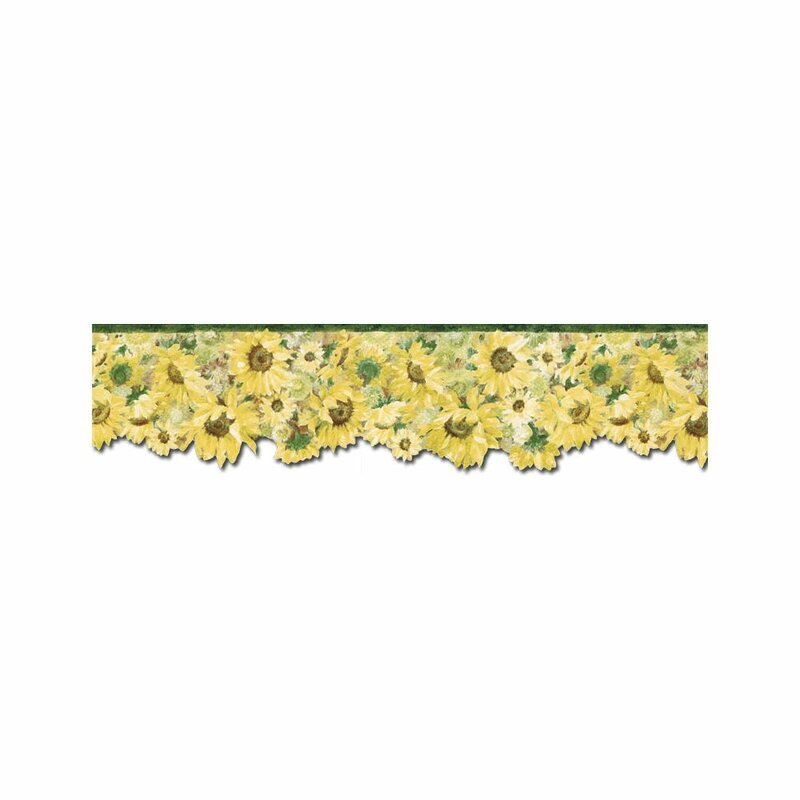 Mini Sunflower Wallpaper Border- WallpaperUse