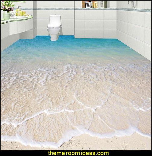 Beach Bathroom Floor Ideas- WallpaperUse