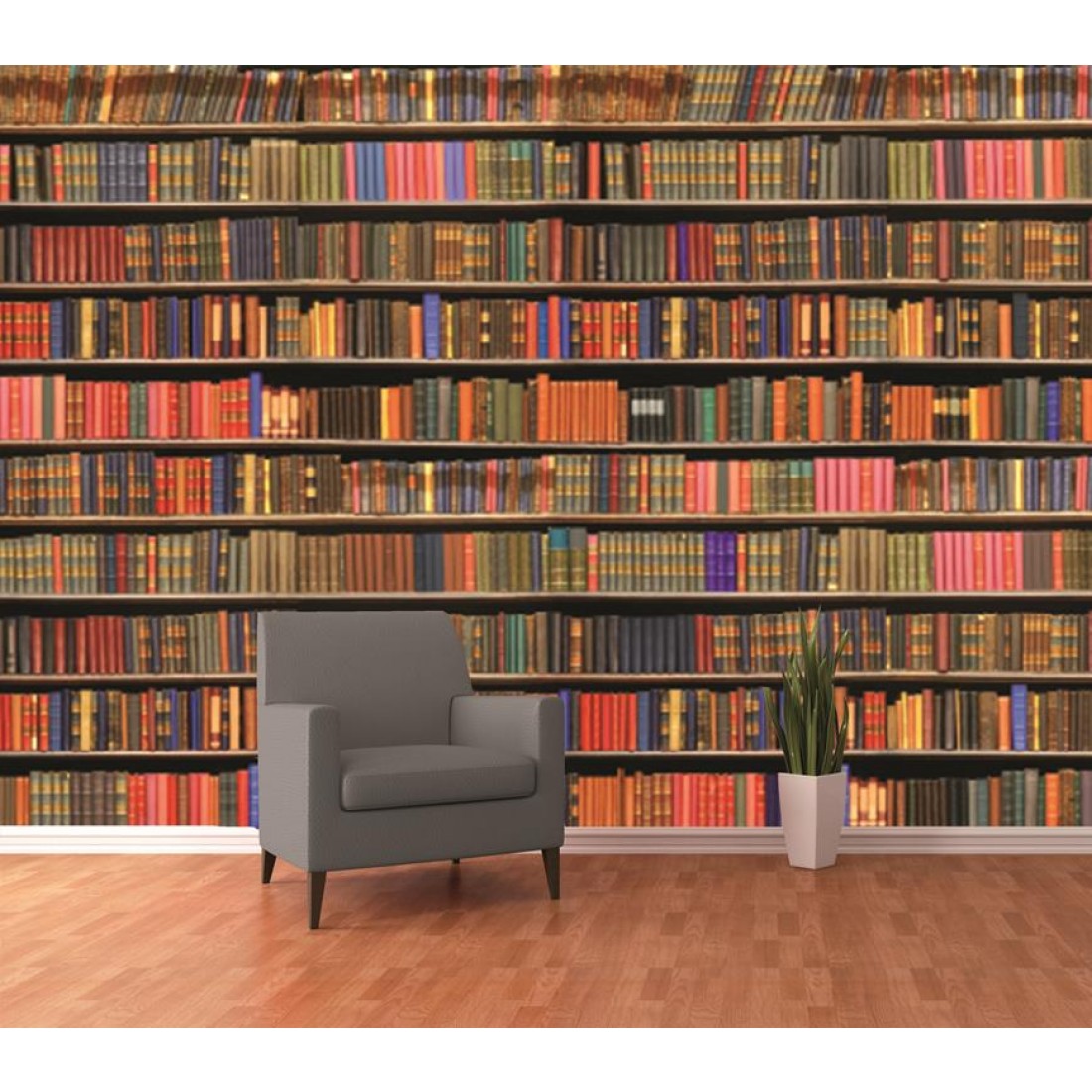 Library Book Wallpaper Mural - Old Library Book Wall- WallpaperUse