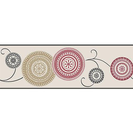 red wallpaper border,circle,rectangle,visual arts,beige (#561074 ...