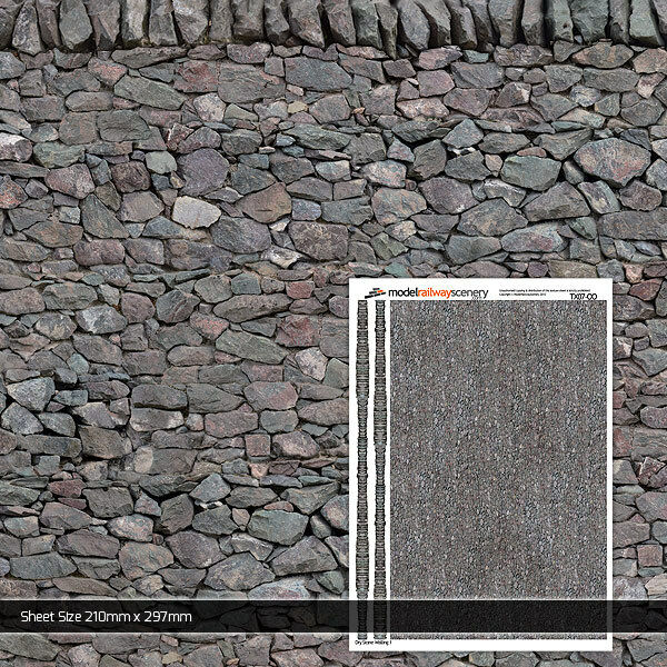00 Gauge Stone Walling- WallpaperUse