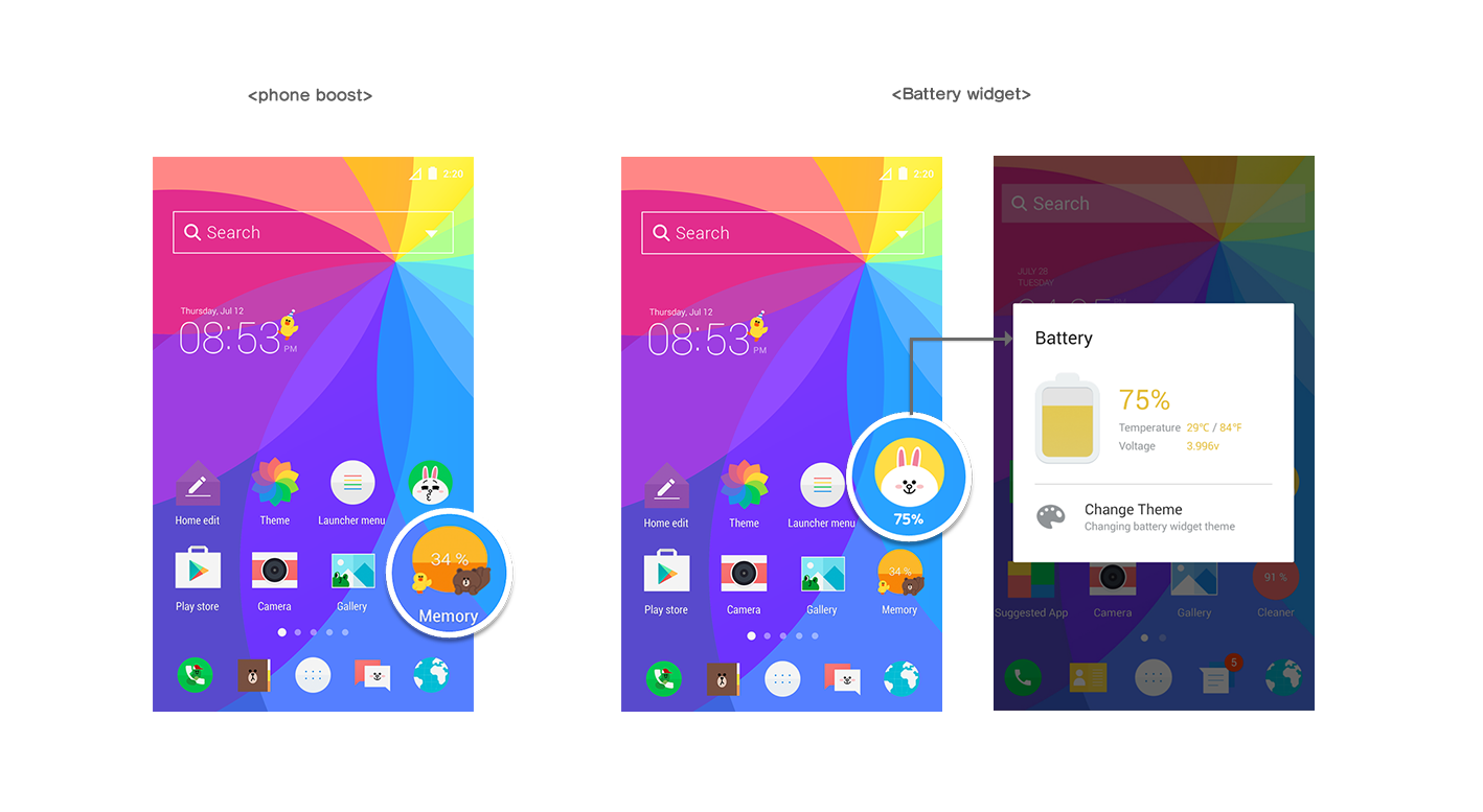 Battery Widget - Android- WallpaperUse