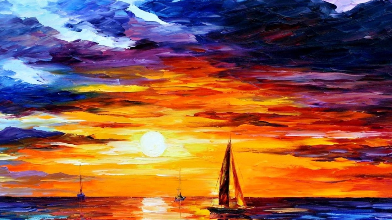 apus wallpapers hd,sky,afterglow,painting,sunset,horizon (#565778 ...