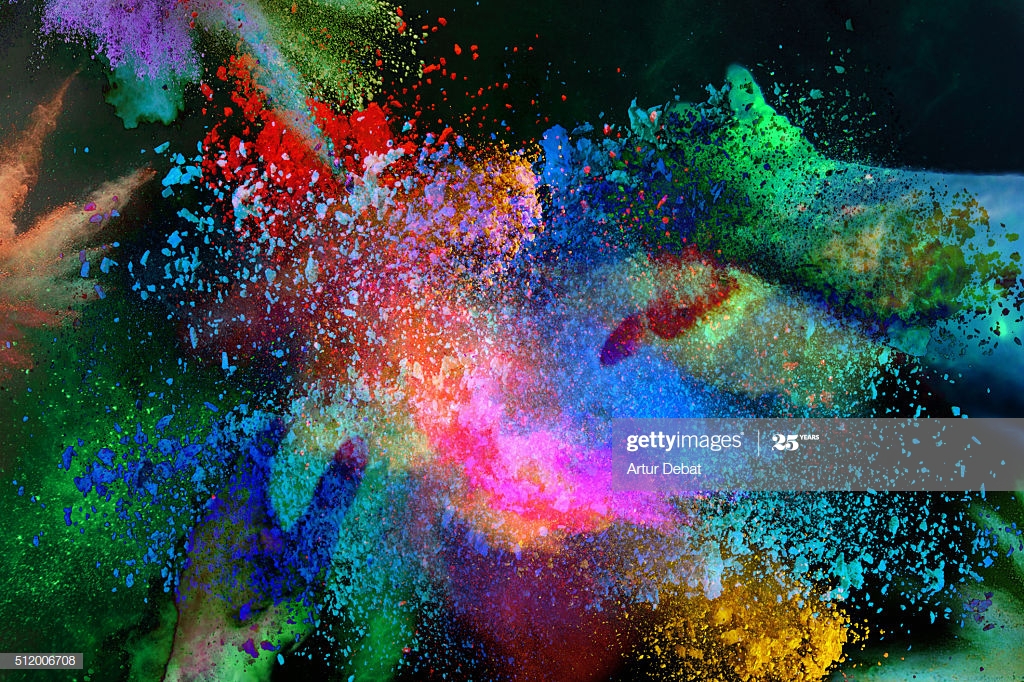 Abstract View With Inverted Colors Of The Colorful - Color Splash ...