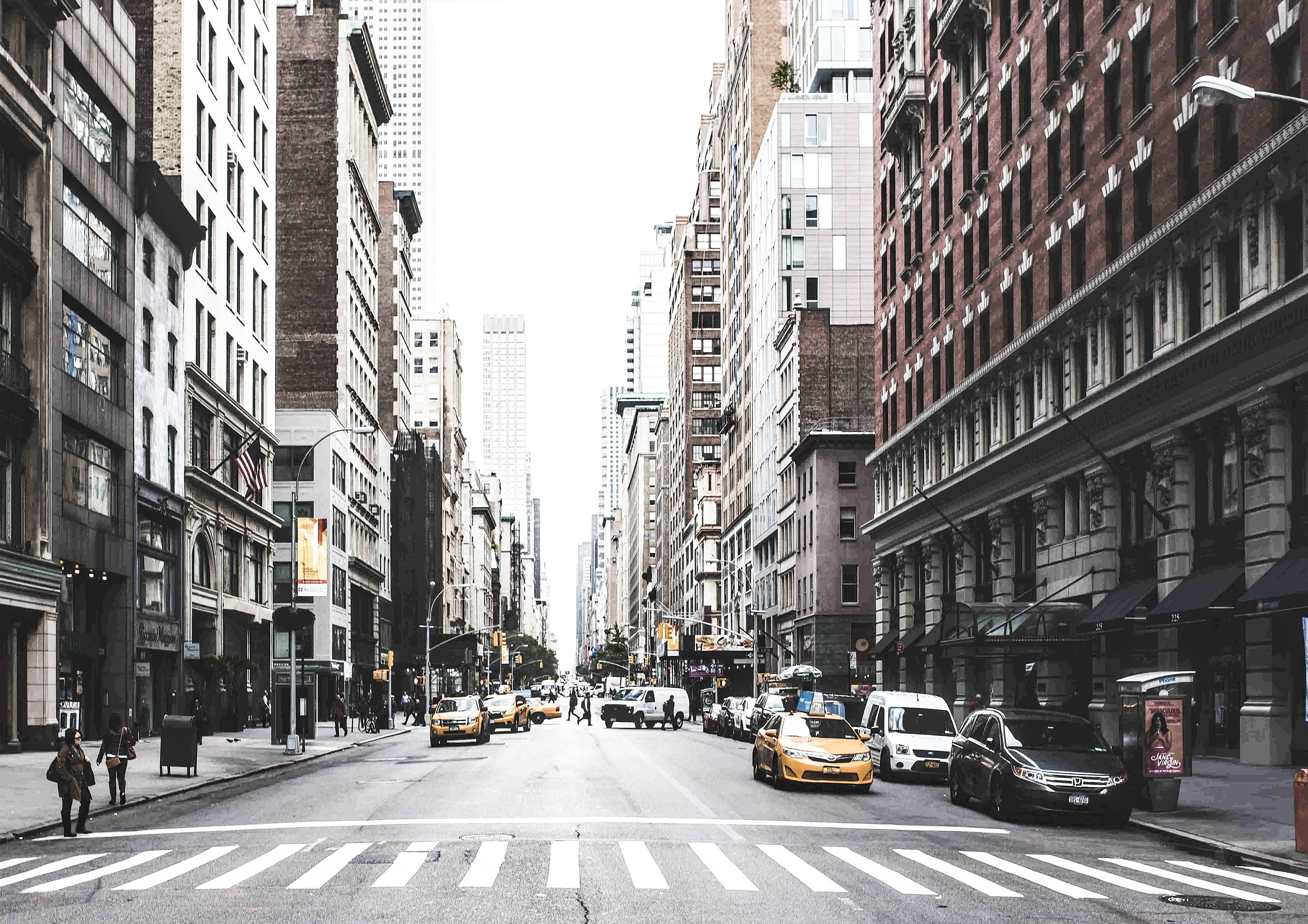 carta da parati della via di new york,area urbana,città,strada ...