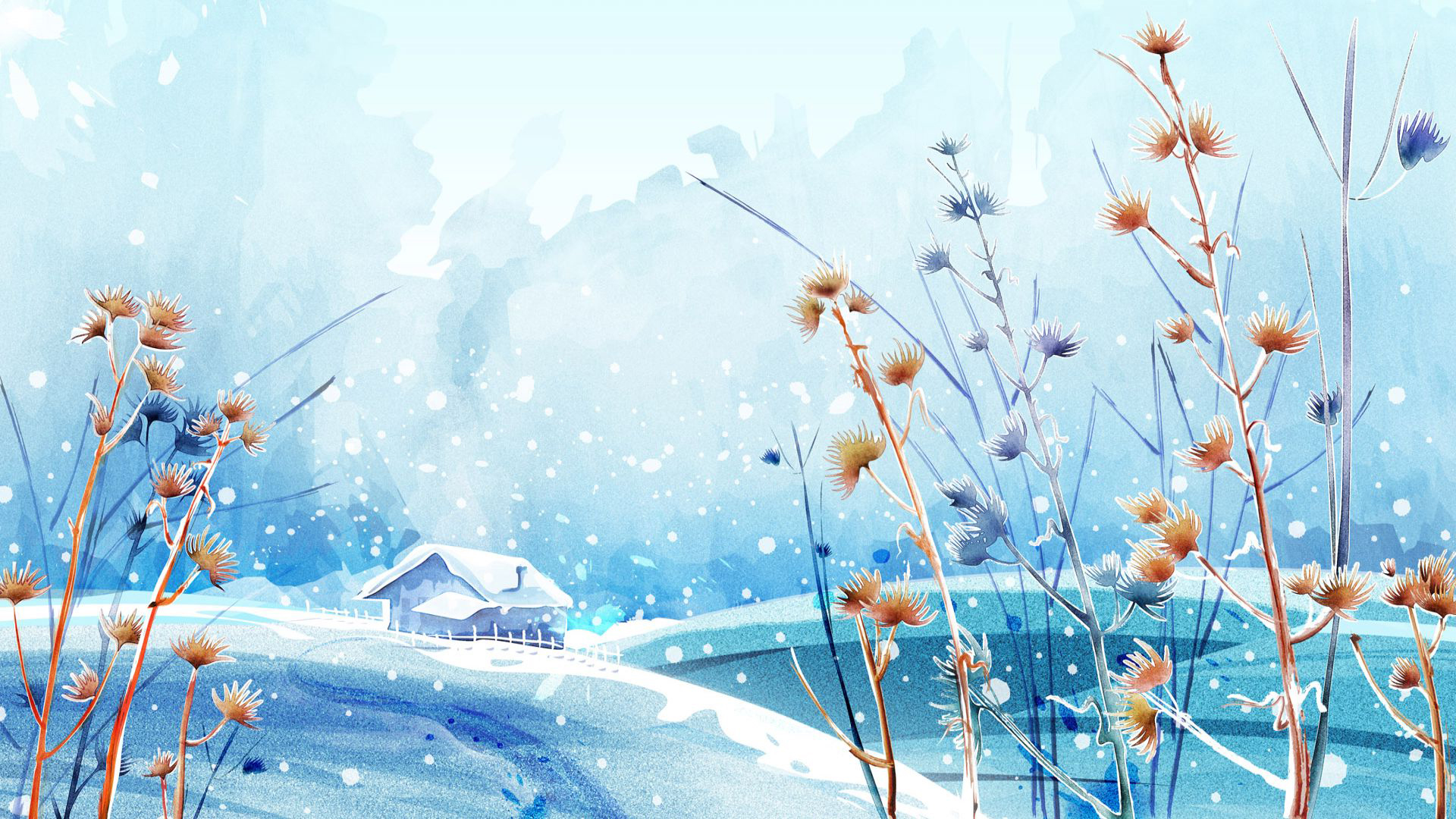 Nature Anime Winter Scenery Background Wallpaper - Moral Of The Story ...