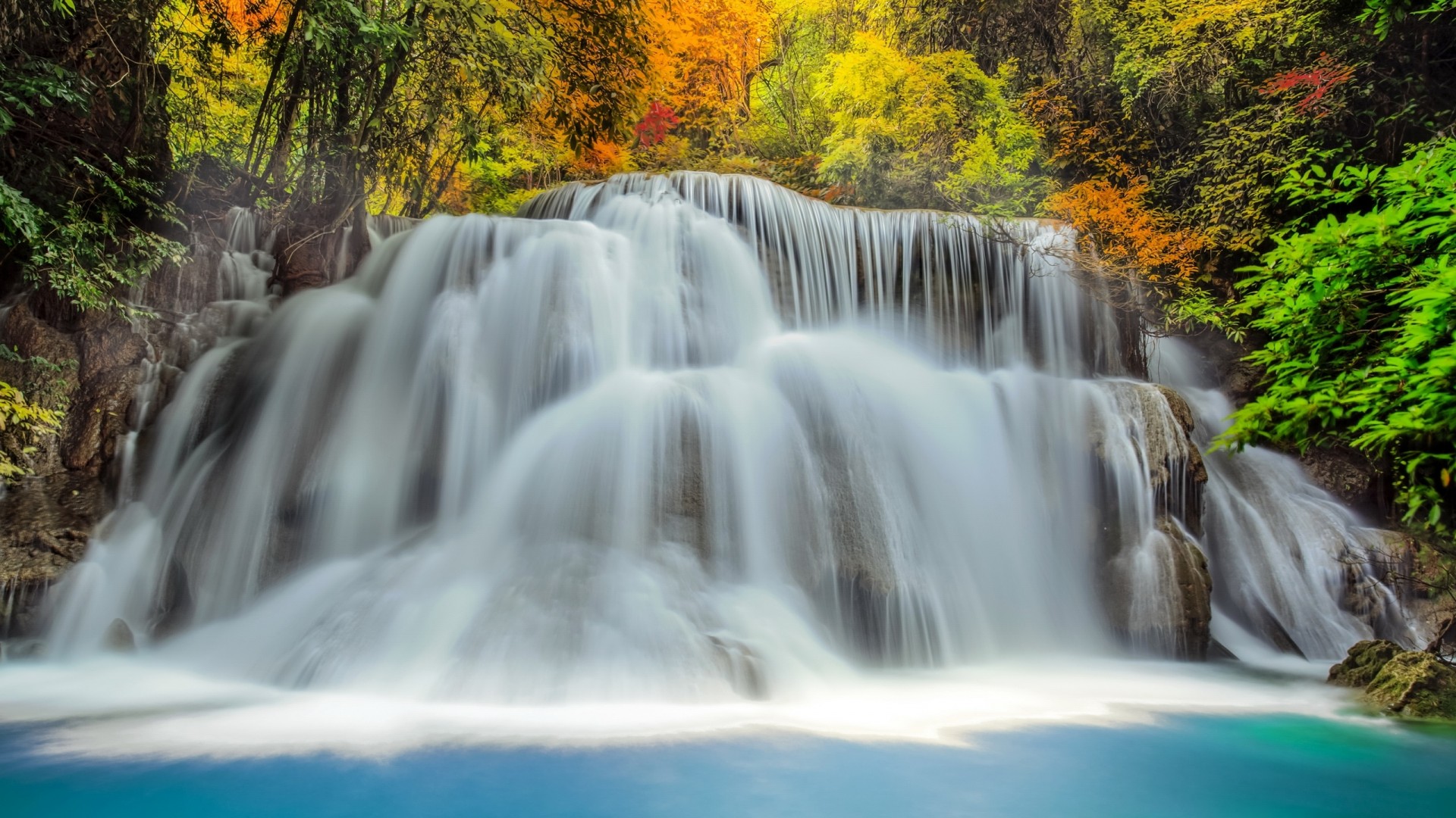 cascada wallpaper,waterfall,body of water,natural landscape,water ...
