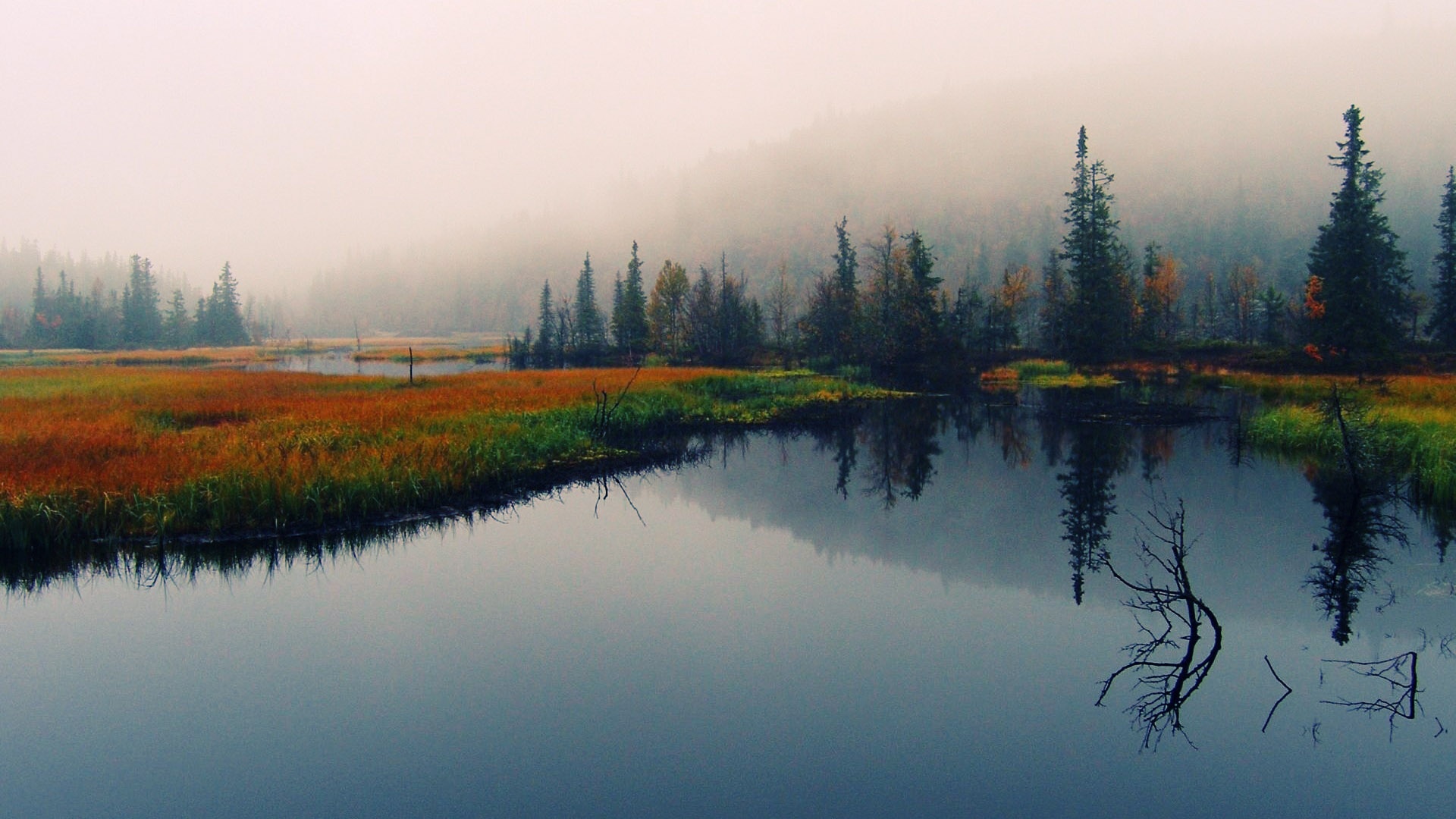 click wallpaper,natural landscape,reflection,nature,sky,atmospheric phenomenon (#590308 ...