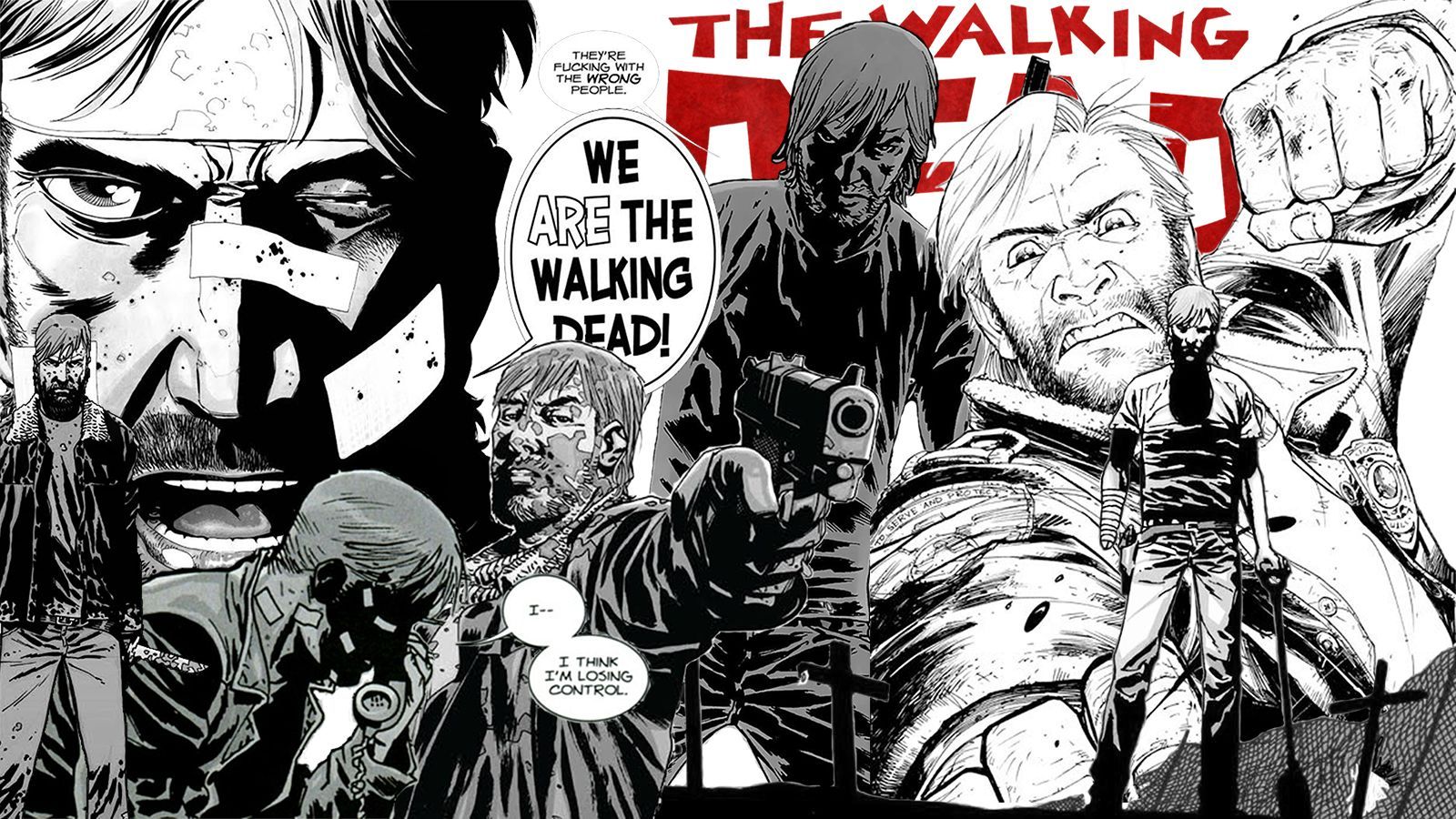 the walking dead comic wallpaper,cartoon,comic book,comics,fictional ...