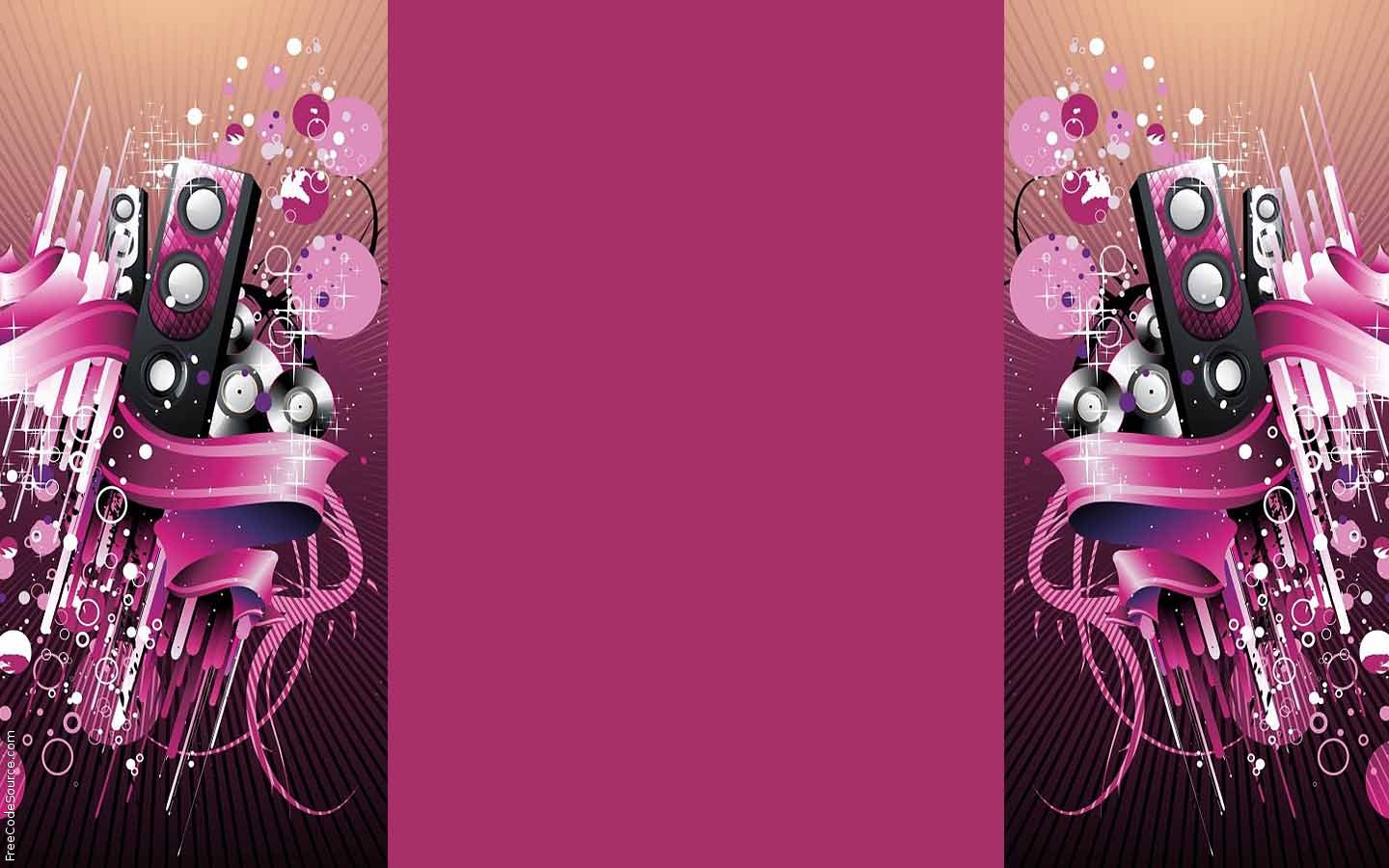 music wallpaper border,pink,graphic design,text,illustration,font ...