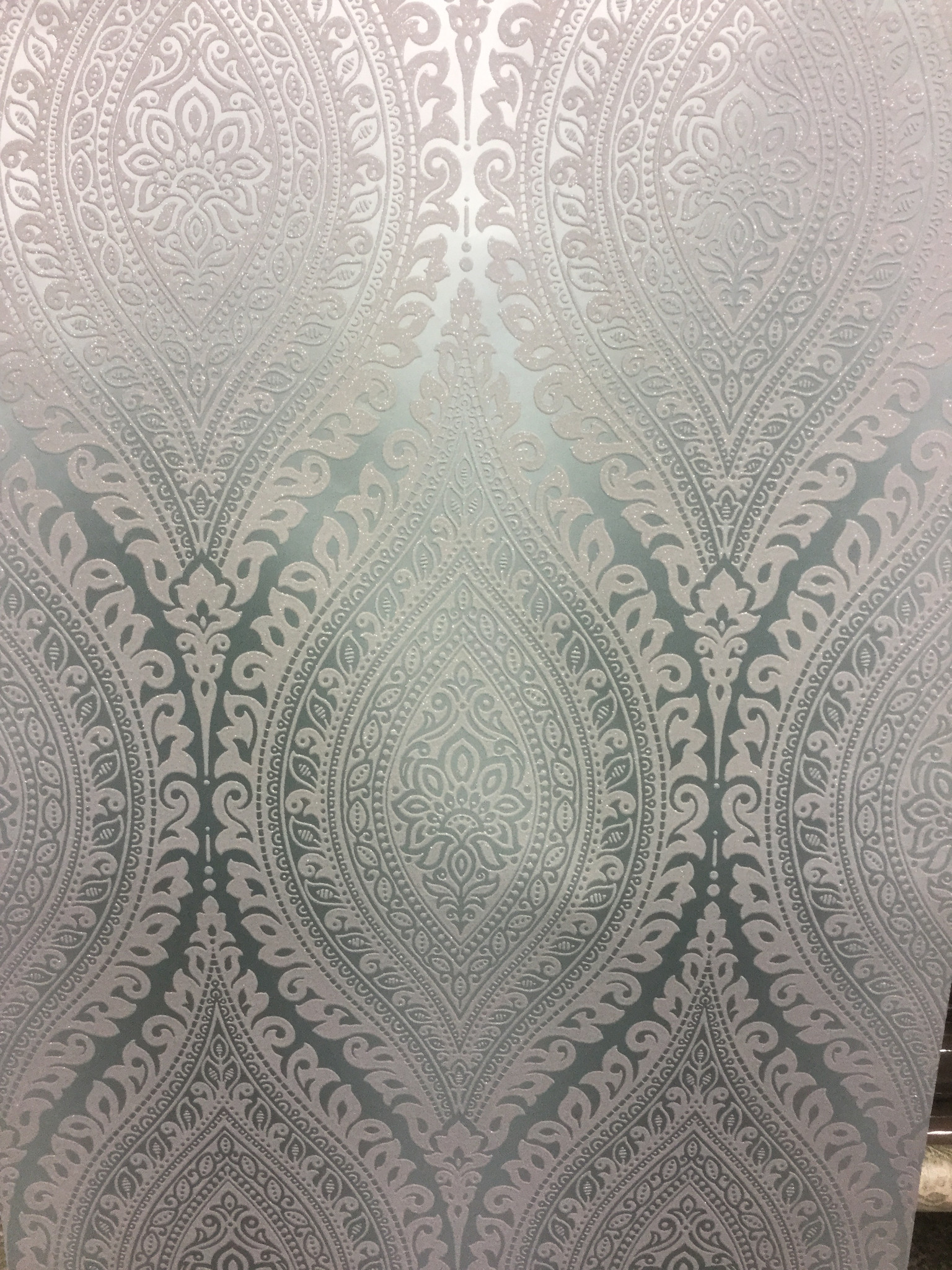 Glitter Metallic Damask Wallpaper In Gunmetal Grey at Lauren Murphy blog