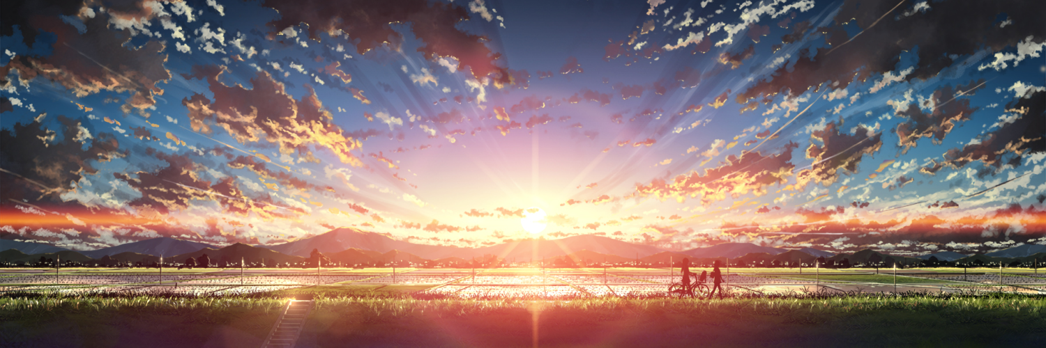 twitter header wallpaper,sky,afterglow,sunrise,nature,horizon (#595943 ...