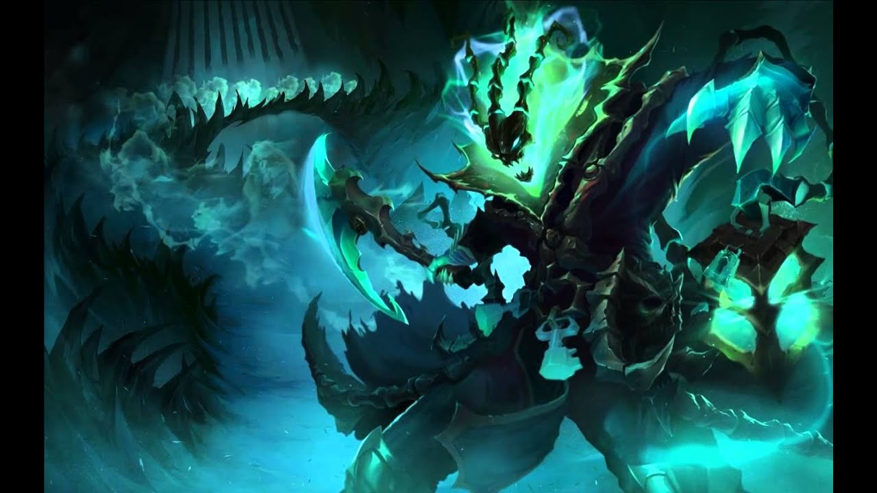 League Of Legends Thresh Splash Art- WallpaperUse