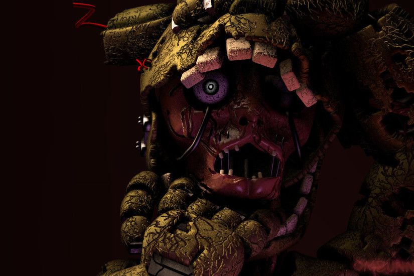 Fans Sprintrap - Fnaf Springtrap Corpse- WallpaperUse