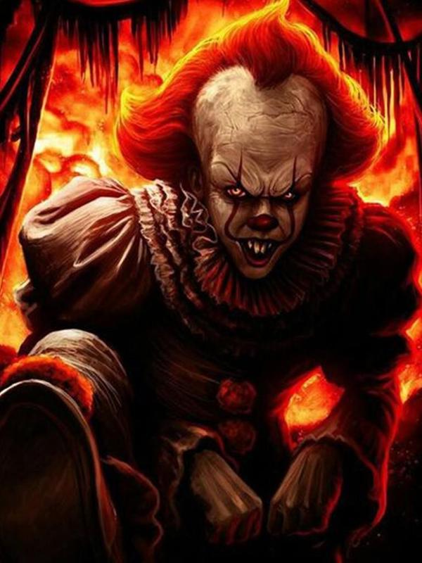 pennywise wallpaper,fictional character,illustration,demon,supervillain ...