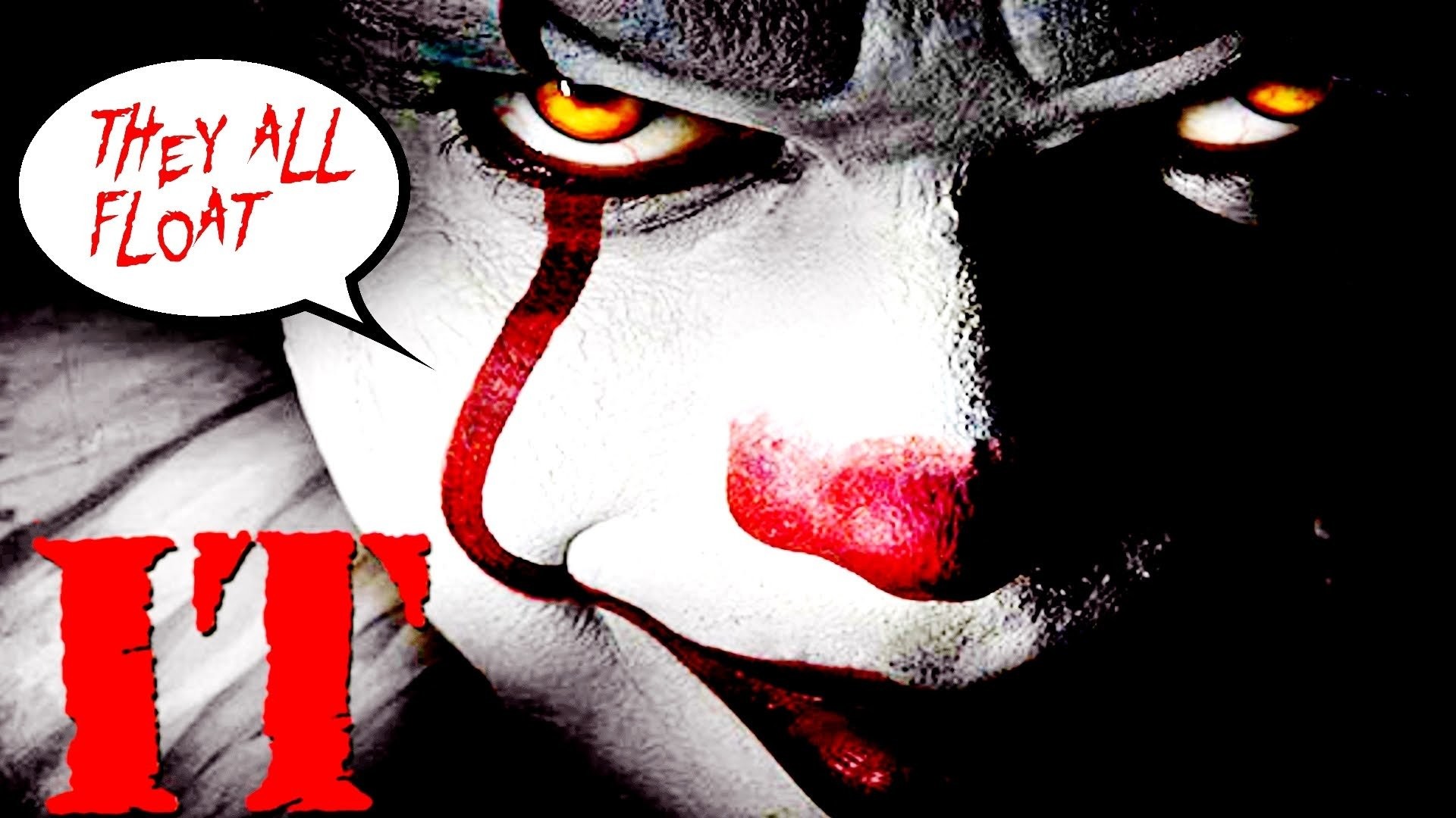 pennywise wallpaper,red,font,graphic design,illustration,fictional ...